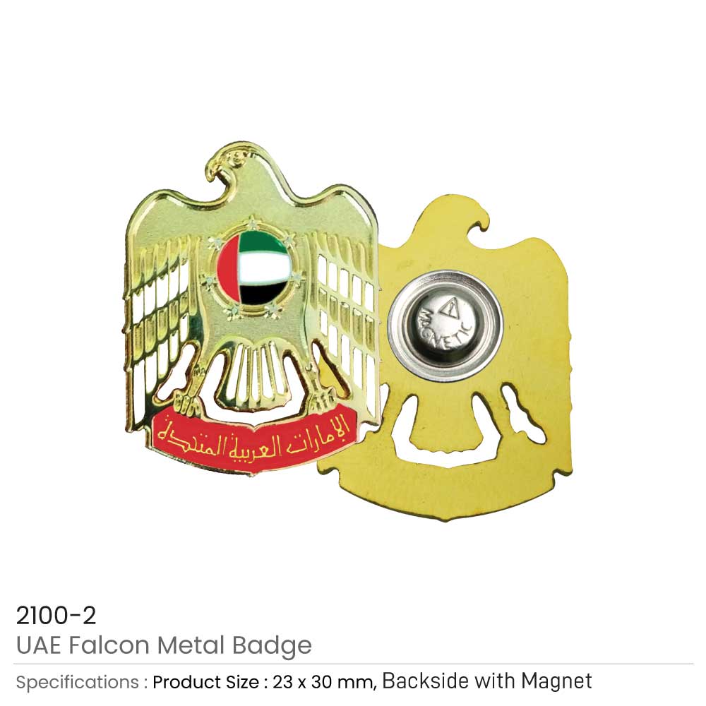 UAE Falcon Badges with Magnet | Promotional Gifts Items Suppliers