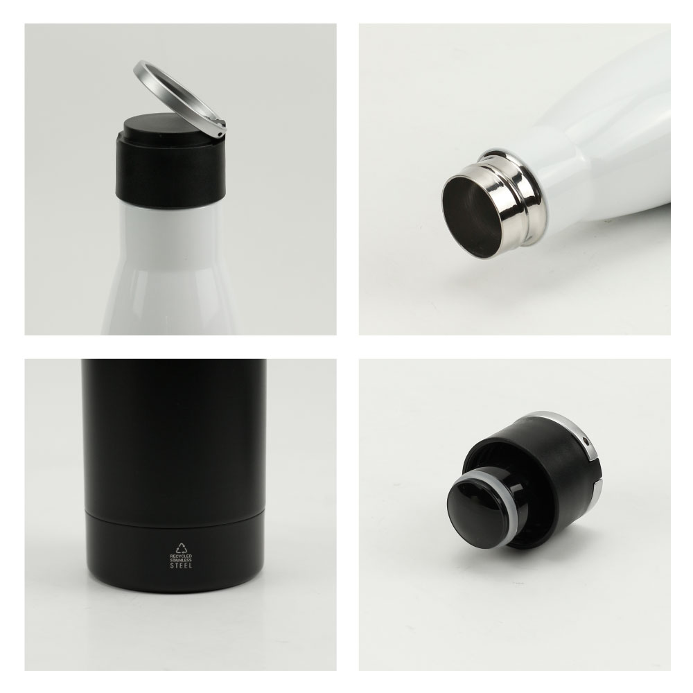 Double Wall SS Bottles, Twist-off Lid, SS Foldable Handle, 500ml ...